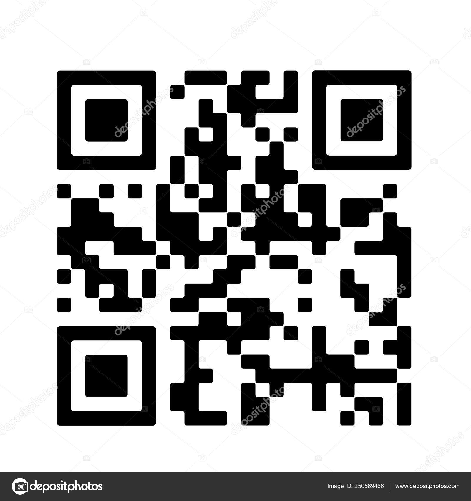 QR code icon on white background. QR code symbol, sign. Vector ...