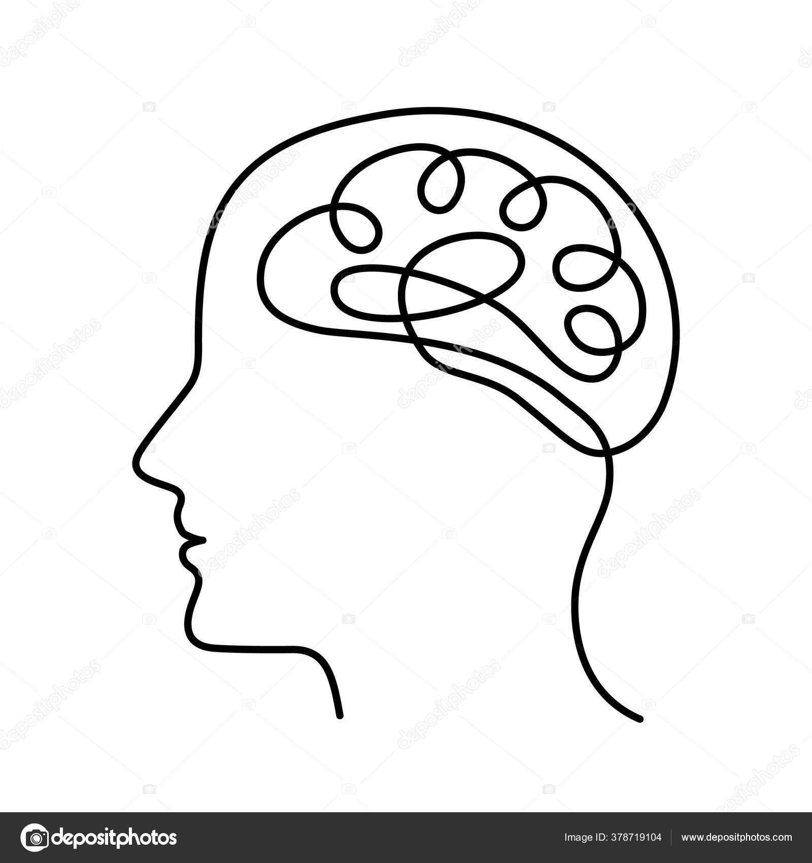 Tegning Av Et Menneskehode