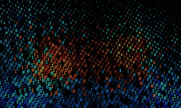 Stream Binary Matrix Code Screen Numbers Computer Matrix Concept Coding ...