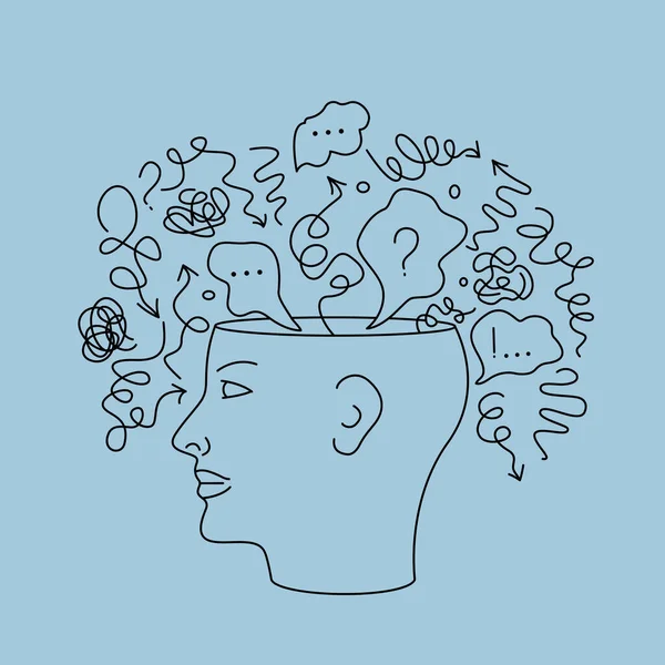 Negative thoughts Vector Art Stock Images | Depositphotos