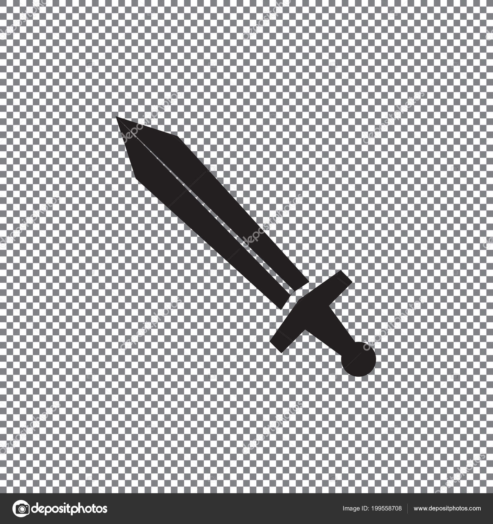 Vector Icon Sword Transparent Background Stock Vector by ©pvl0707 199558708