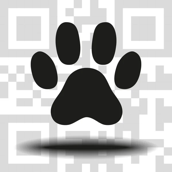 Clipart: tiger footprints | Tiger footprint and fire on light ...