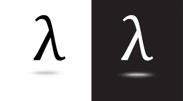 Greek Letter Lambda Symbol Background Rays Stock Vector Image by ...