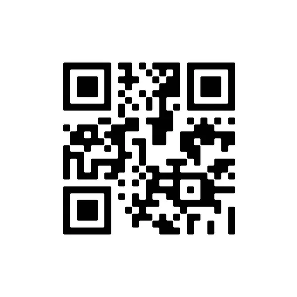 Vector QR code sample for smartphone scanning isolated on white ...