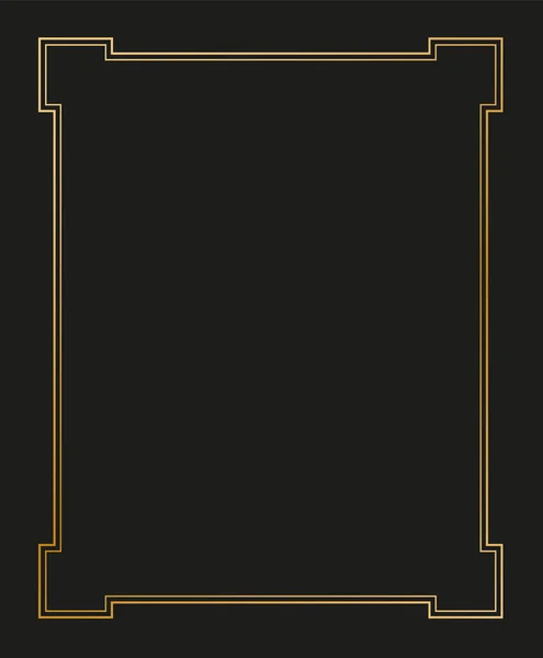 Vector Illustration Art Deco Borders Frames Creative Pattern Style ...