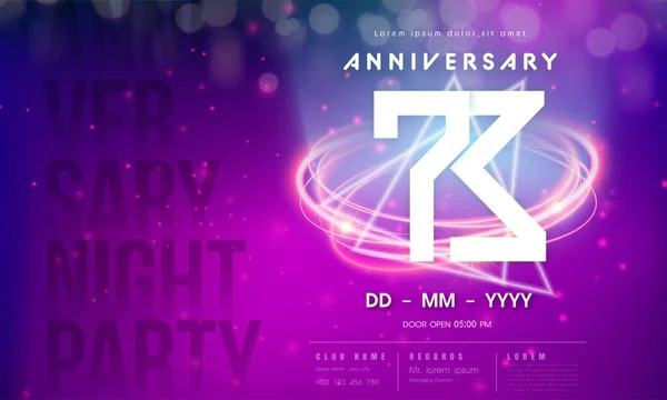73 years birthday logo Vector Art Stock Images | Depositphotos