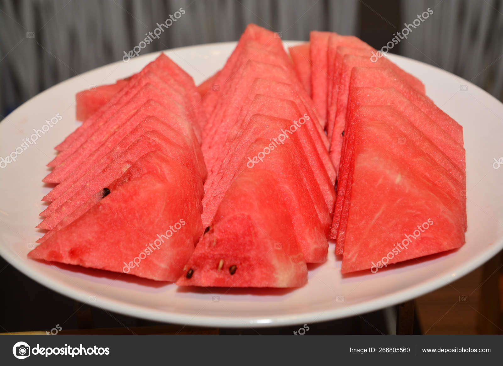 Watermelon on the plate — Stock Photo © ideation90 #266805560