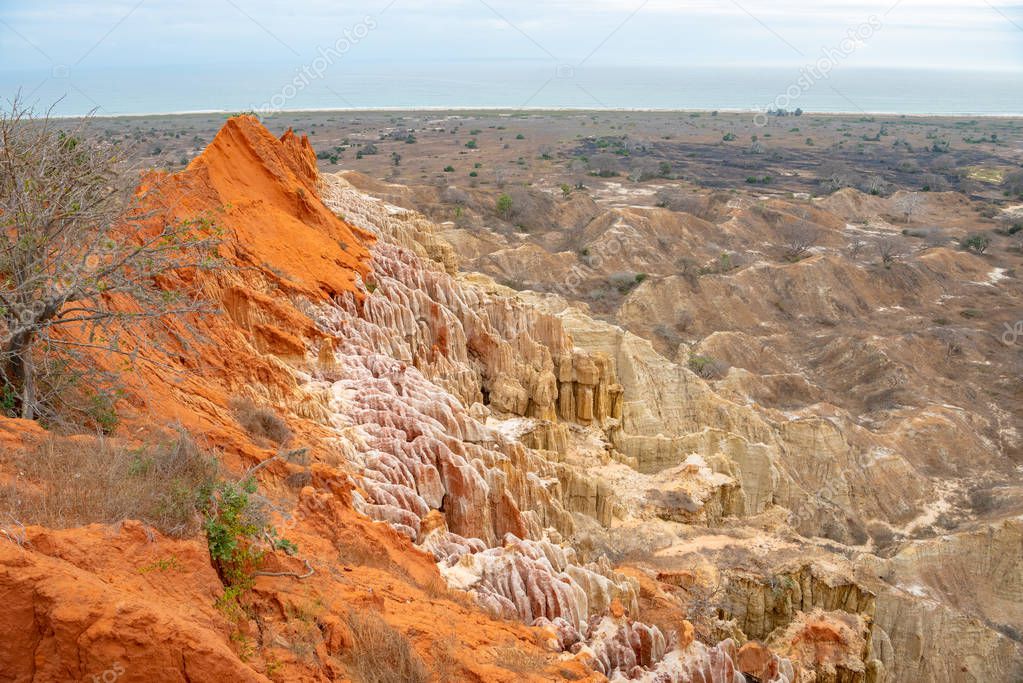 Mirador de la Luna (Miradouro da Lua) cerca de Luanda Angola. Paisaje de la naturaleza cerca de ...