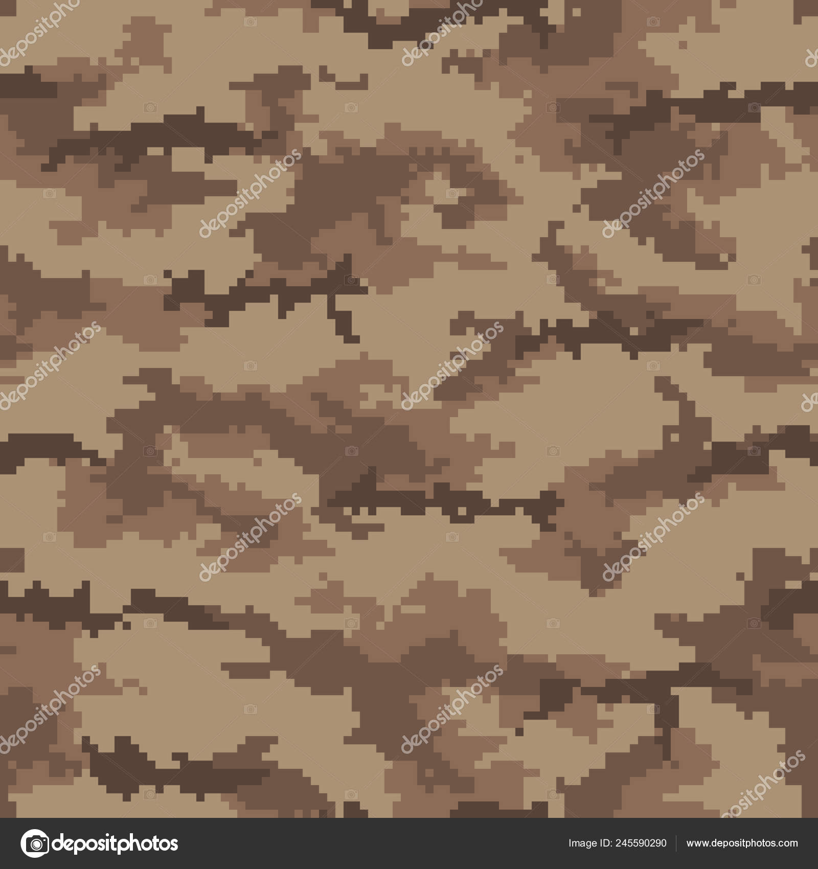 Digital Camouflage Pattern Seamless Camo Texture Abstract Pixelated ...
