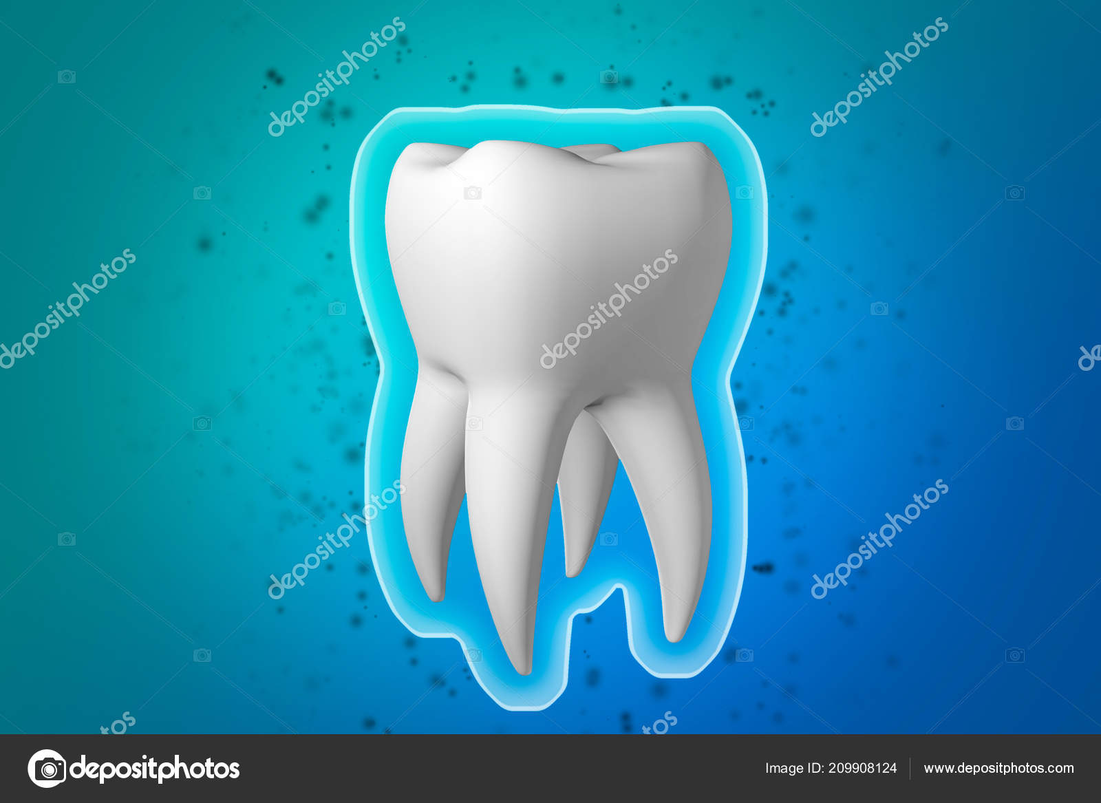 Teeth protection. Protective shell shield around a white healthy tooth ...