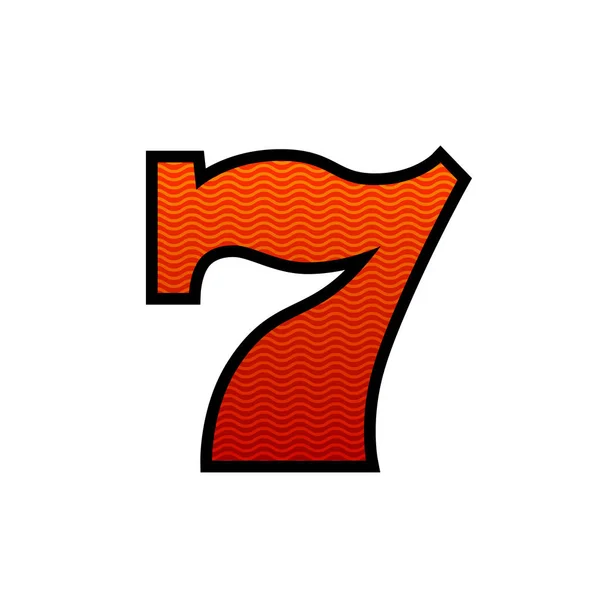 Slot machine seven icon color vector illustration Stock Vector by ...