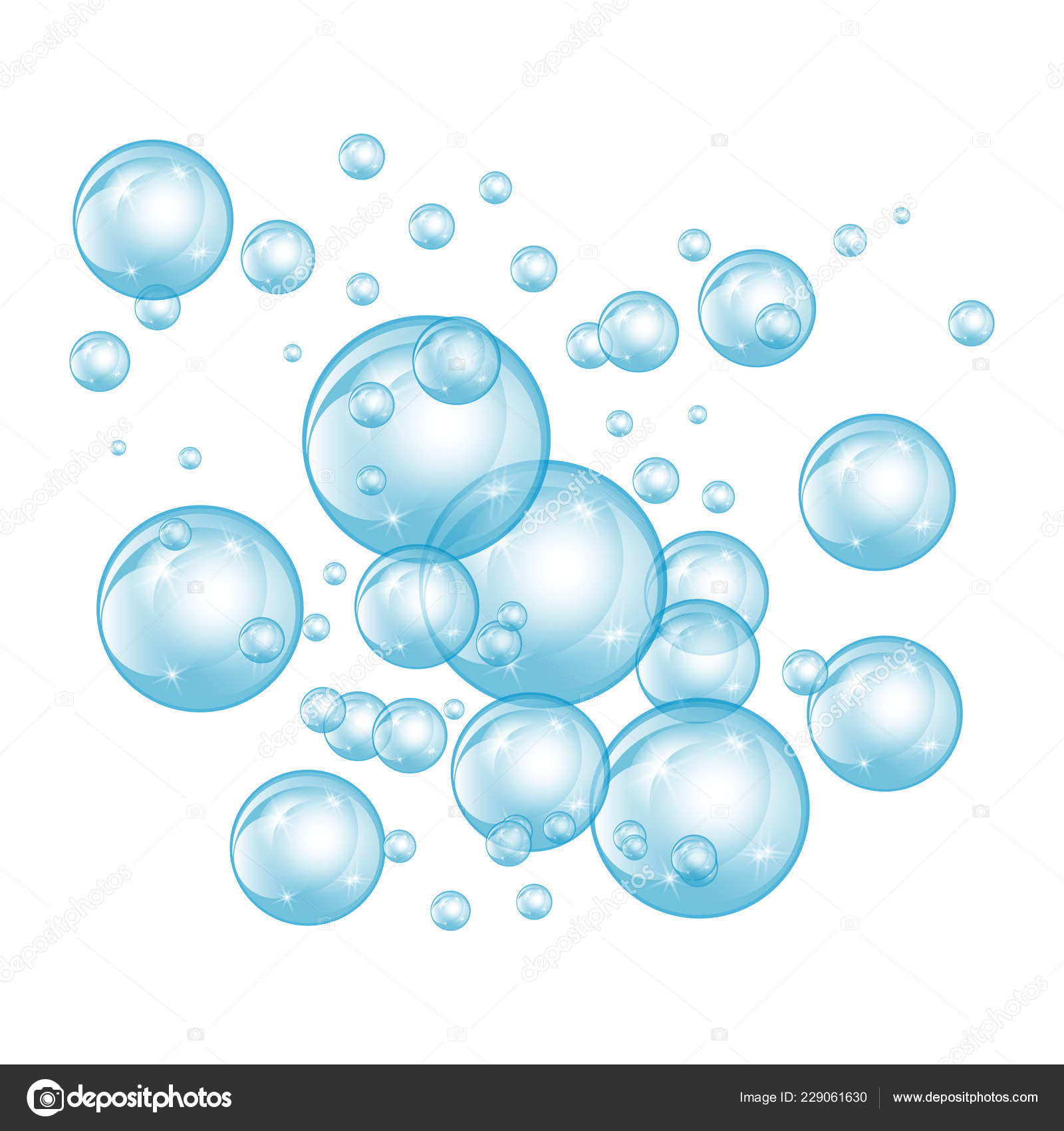 Cartoon Underwater Bubbles
