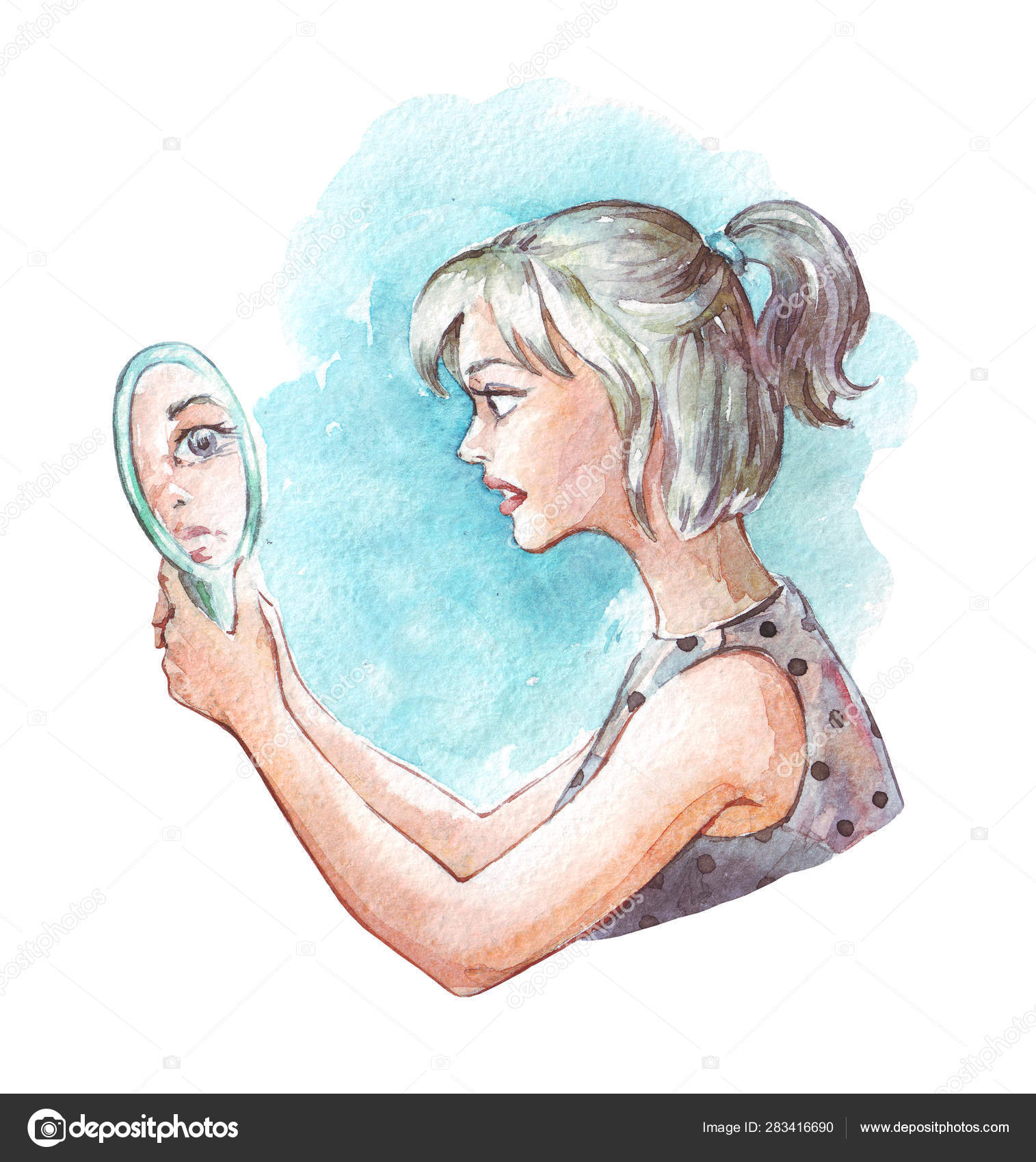 Drawing Of A Scared Girl