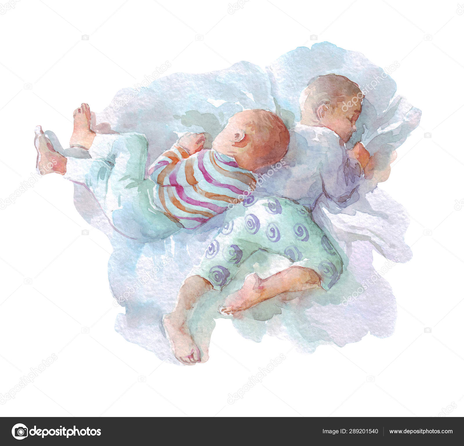 Sleeping Kids Drawing