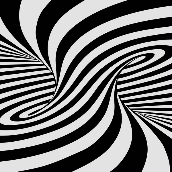 Black White Lines Optical Illusion Horizontal Background Stock Vector ...