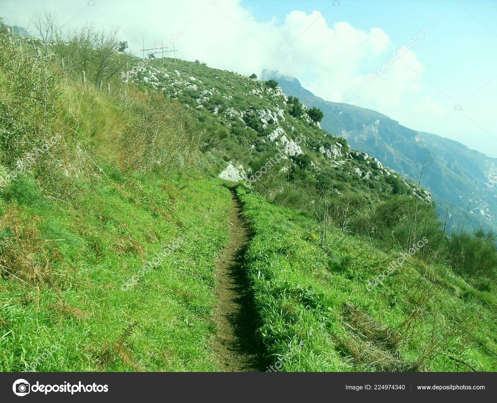 Path View Mount Faito Sorrento Coast — Stock Photo © PandaVivo #224974340