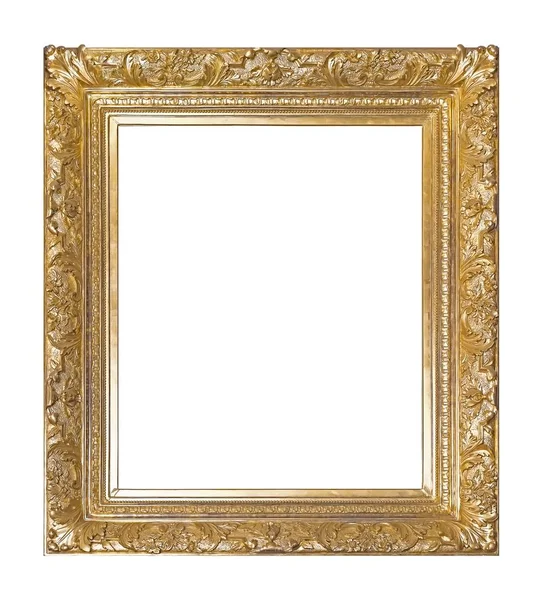 Golden art frame isolated on white — Stock Photo © strixcode #29725841