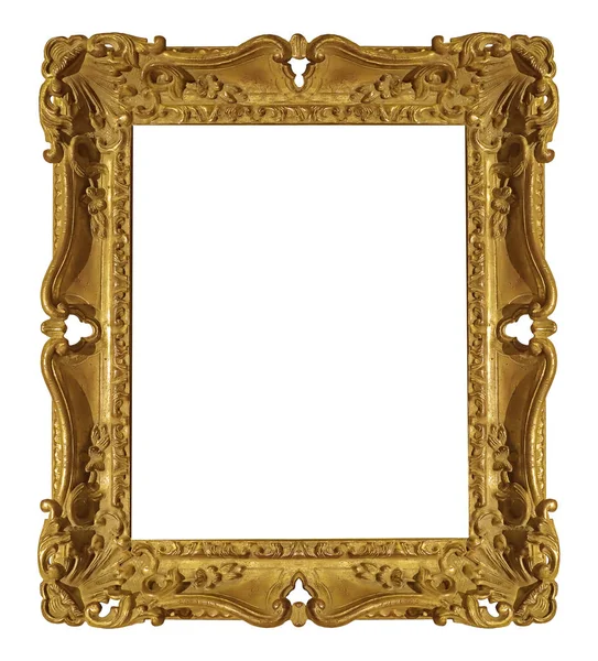 Gold frame for masterpieces on a white background Stock Photo by ...