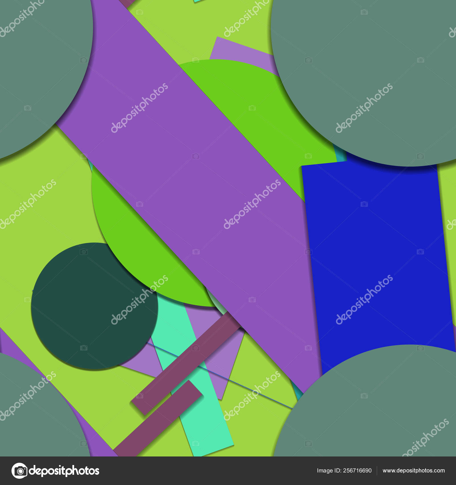 Flat Material Design Creative Vector Trend Seamless Stock Illustration ...