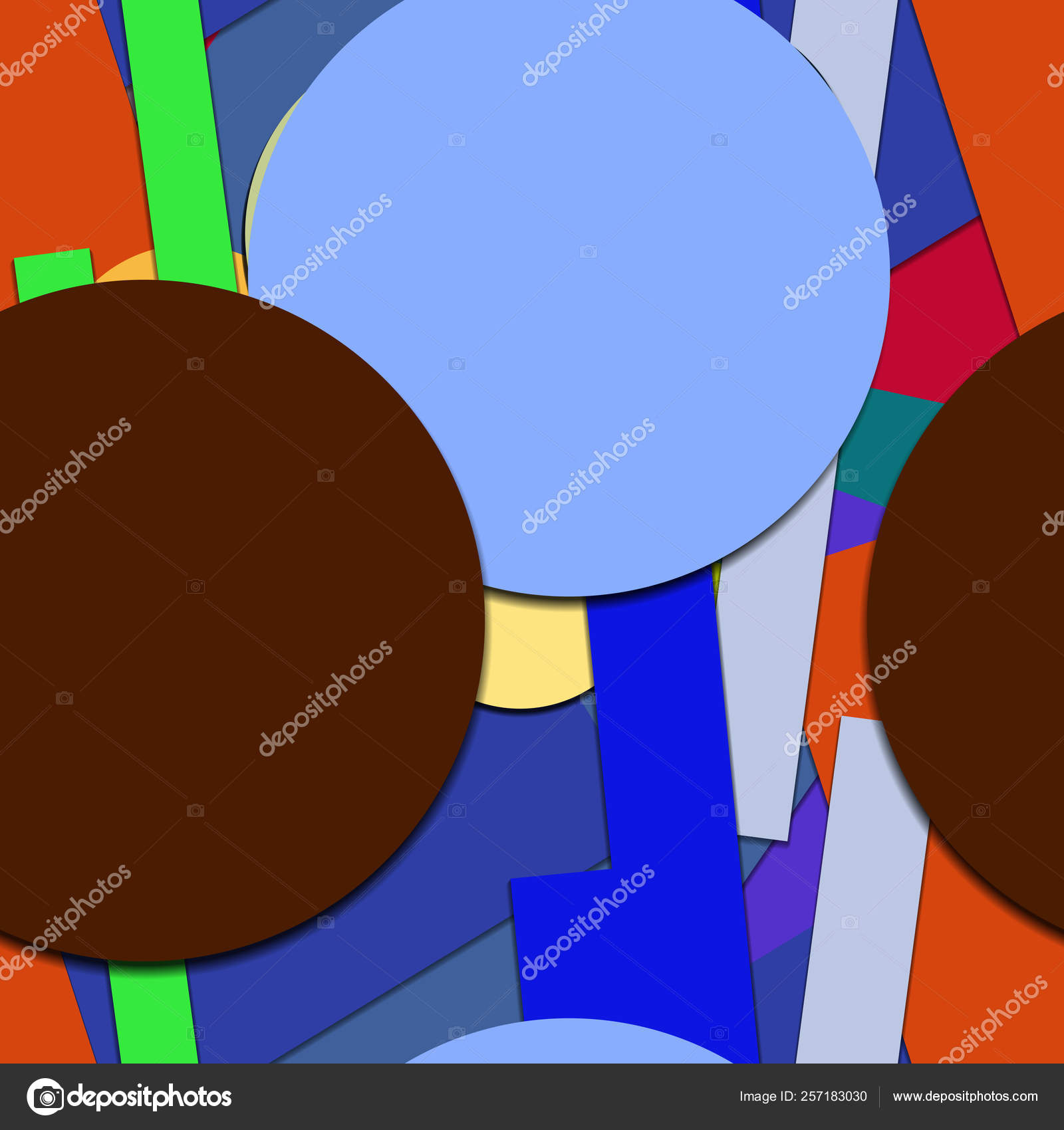 Flat Material Design Creative Vector Trend Seamless — Stock Photo ...