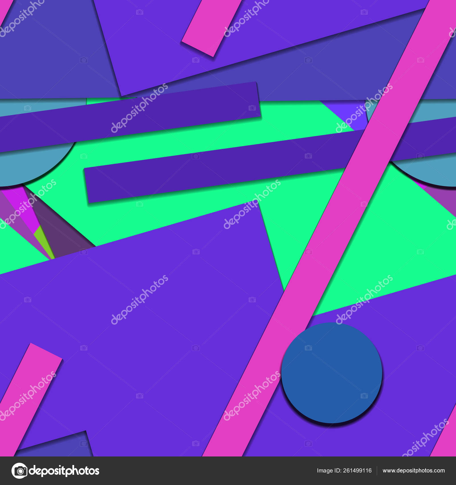 Bright Colorful Geometric Shapes Background — Stock Photo © danusya ...