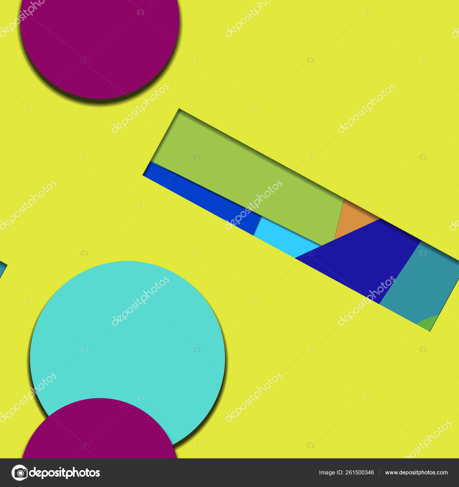 Bright Colorful Geometric Shapes Background — Stock Photo © danusya ...