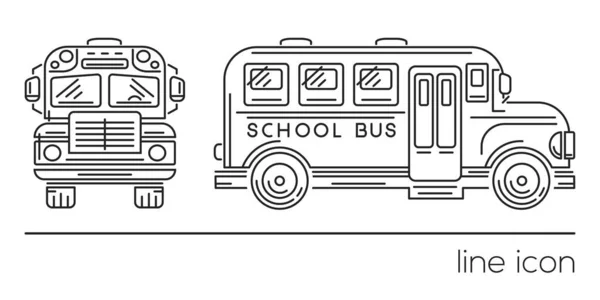 100,000 School bus lijn pictogram Vector Images | Depositphotos