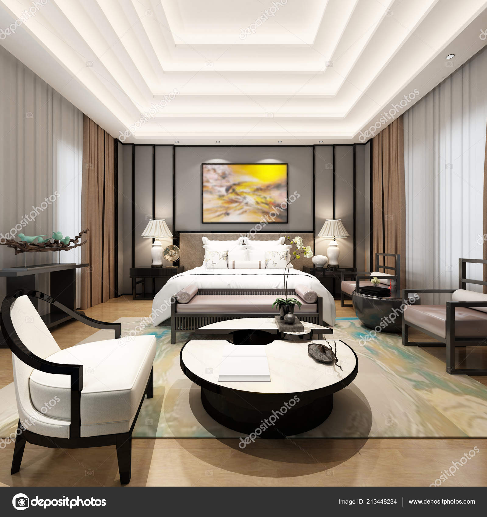 Luxury Modern Hotel Bedroom