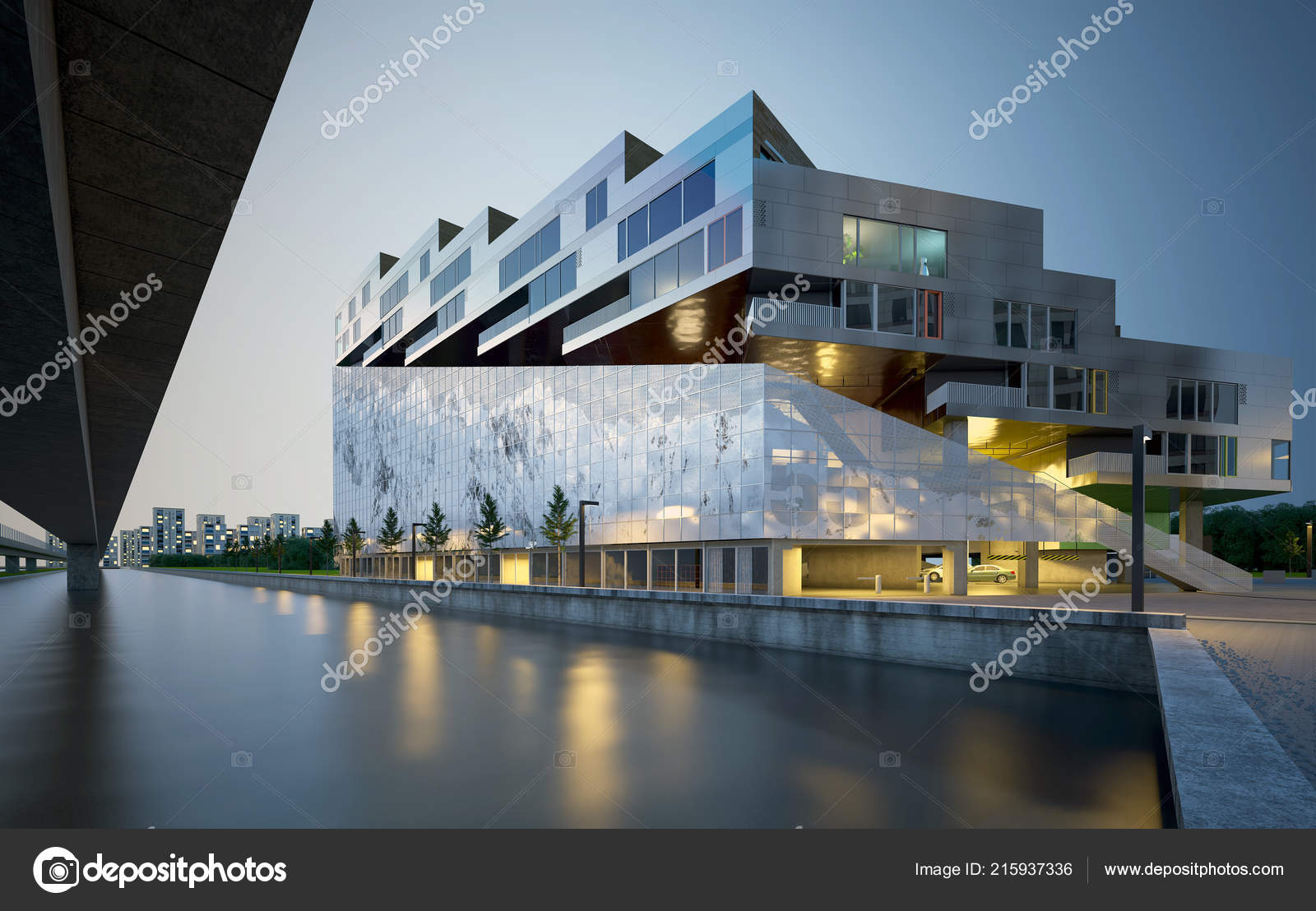 Render Modern Building Exterior – Stock Editorial Photo © mtellioglu ...