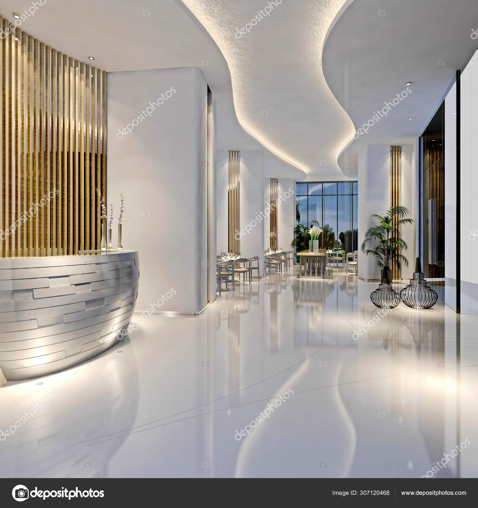 Render Modern Working Office Interior Stock Photo by ©mtellioglu 307120468