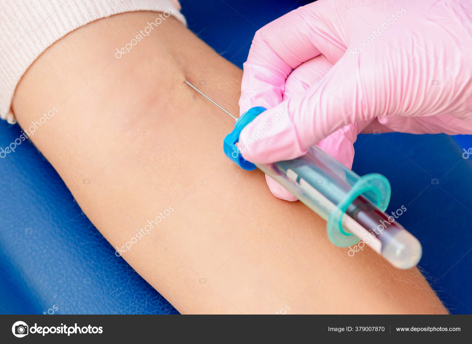 Medical Needle In Arm