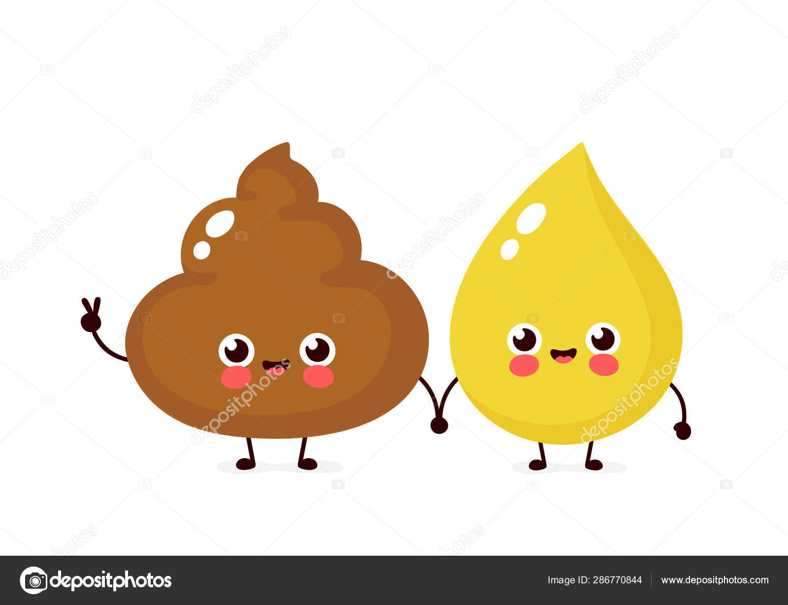 Cute happy smiling urine drop Stock Vector Image by ©Kahovsky #286770844
