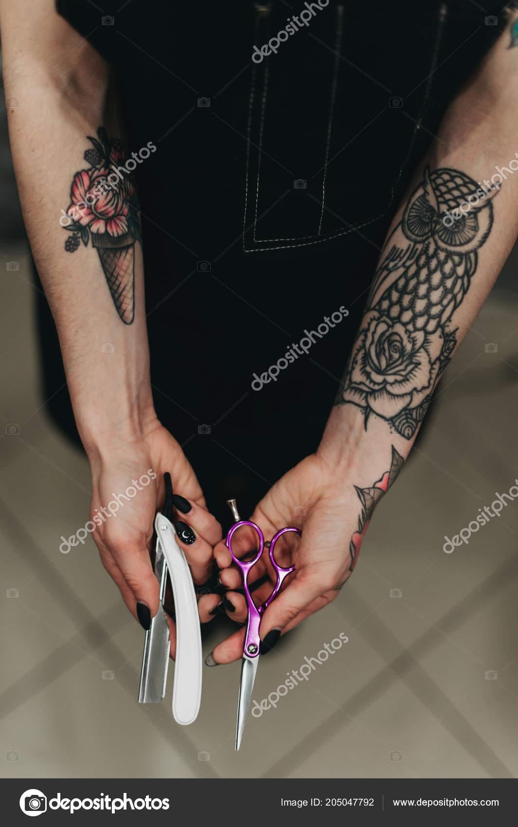 Hairdressing Scissors Tattoos