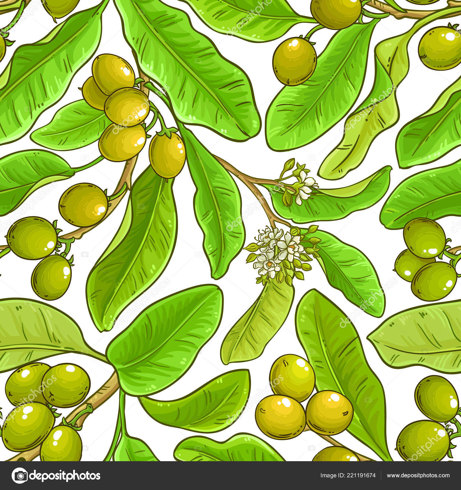 Shea Vector Pattern White Background Stock Vector by ©cuttlefish84 ...