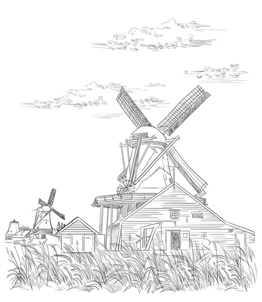 100,000 Windmills drawings Vector Images | Depositphotos
