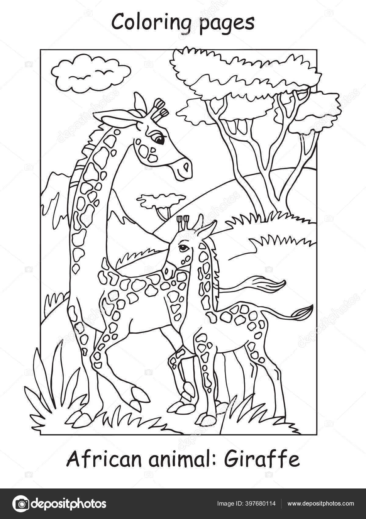 Giraffe Coloring Pages For Pre - Infoupdate.org