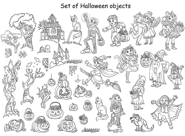 Objetos y personajes de halloween fotos de stock, imágenes de Objetos y ...