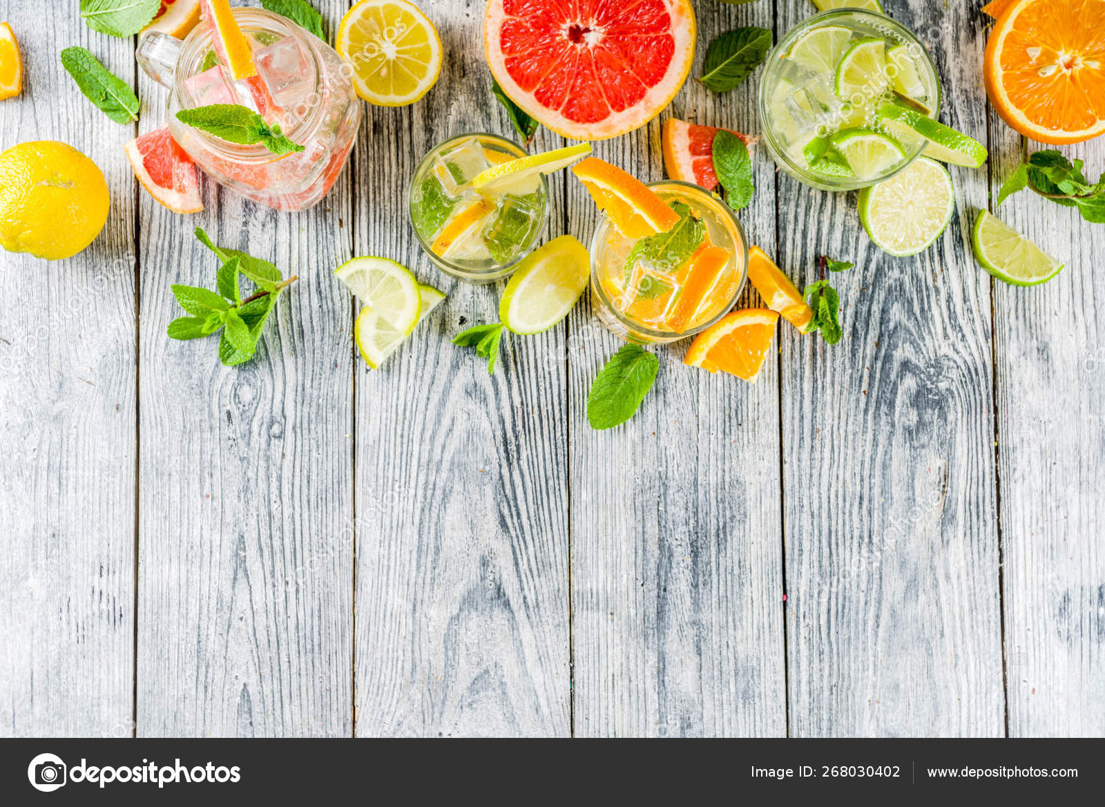 Four types of citrus lemonade or mojito Stock Photo by ©unixx.0.gmail ...