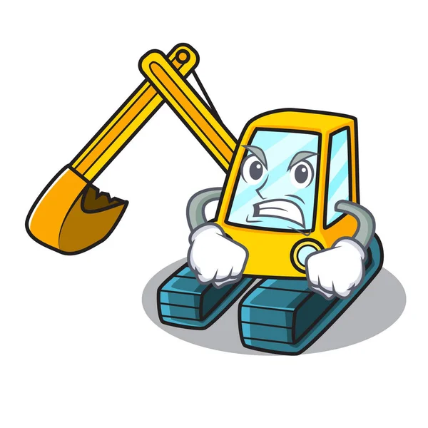 Smirking excavator character cartoon style — Stock Vector © kongvector ...