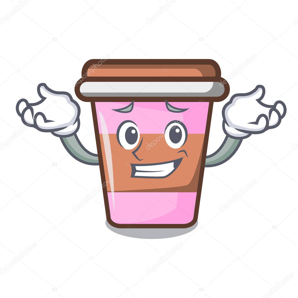 Grinning taza de caf personaje dibujo animado vector ilustraci n 2024