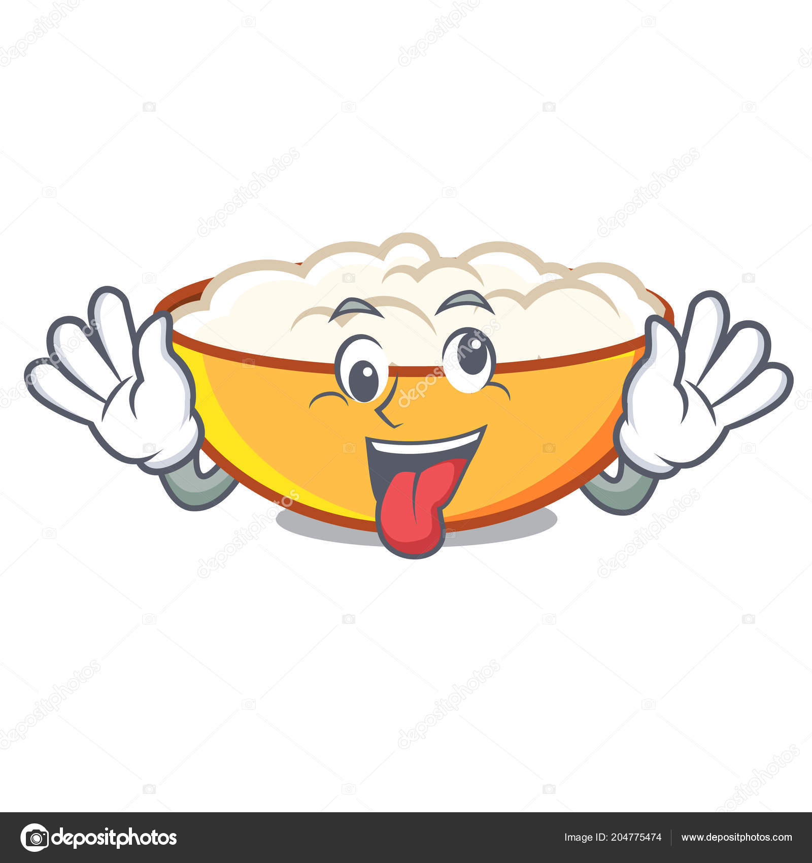 Crazy Cottage Cheese Mascot Cartoon Vector Illustration Stock Vector ...