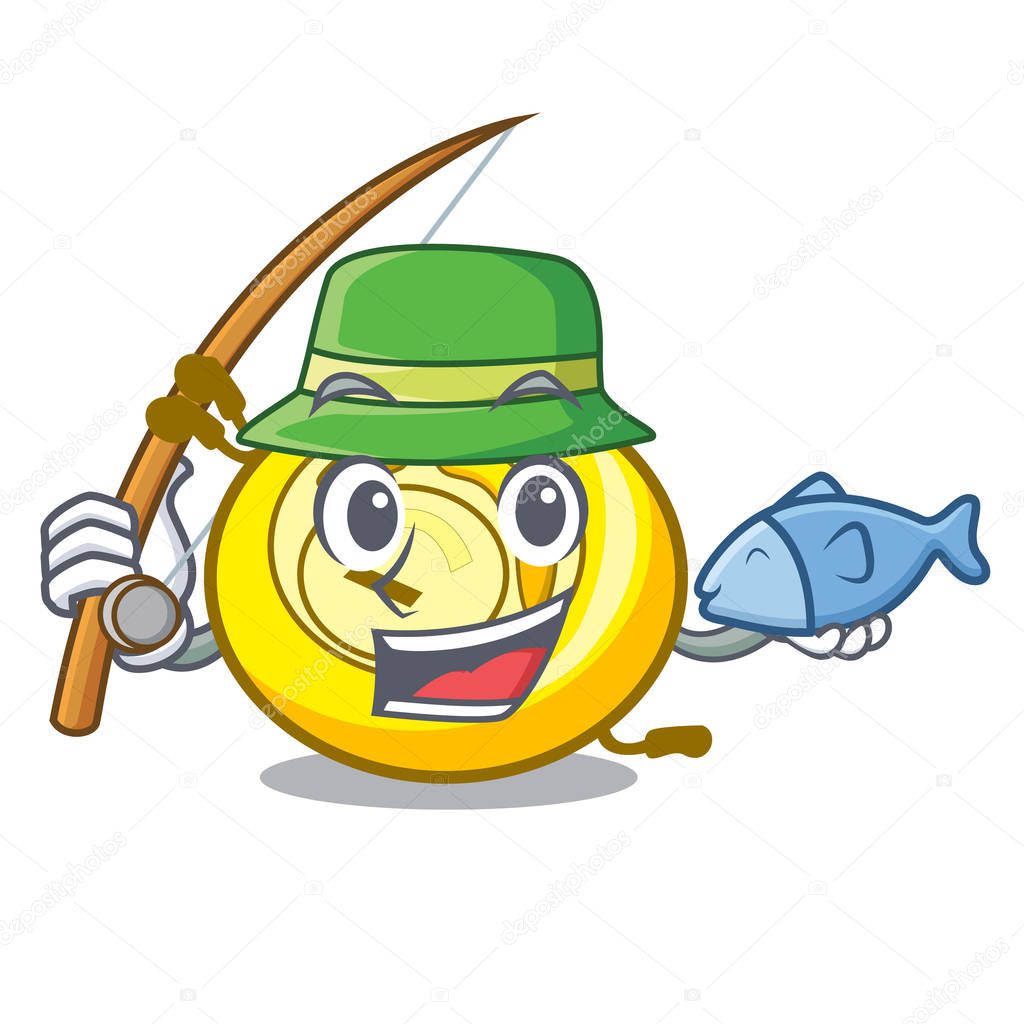 Pesca Reproductor De Cd Mascota De Dibujos Animados Vector Ilustración 2022