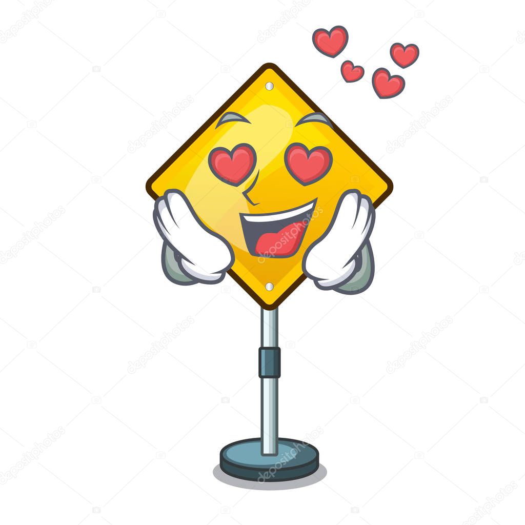 Amor Peligro Advertencia Atención Signo Sahaped Ilustración Vector ...