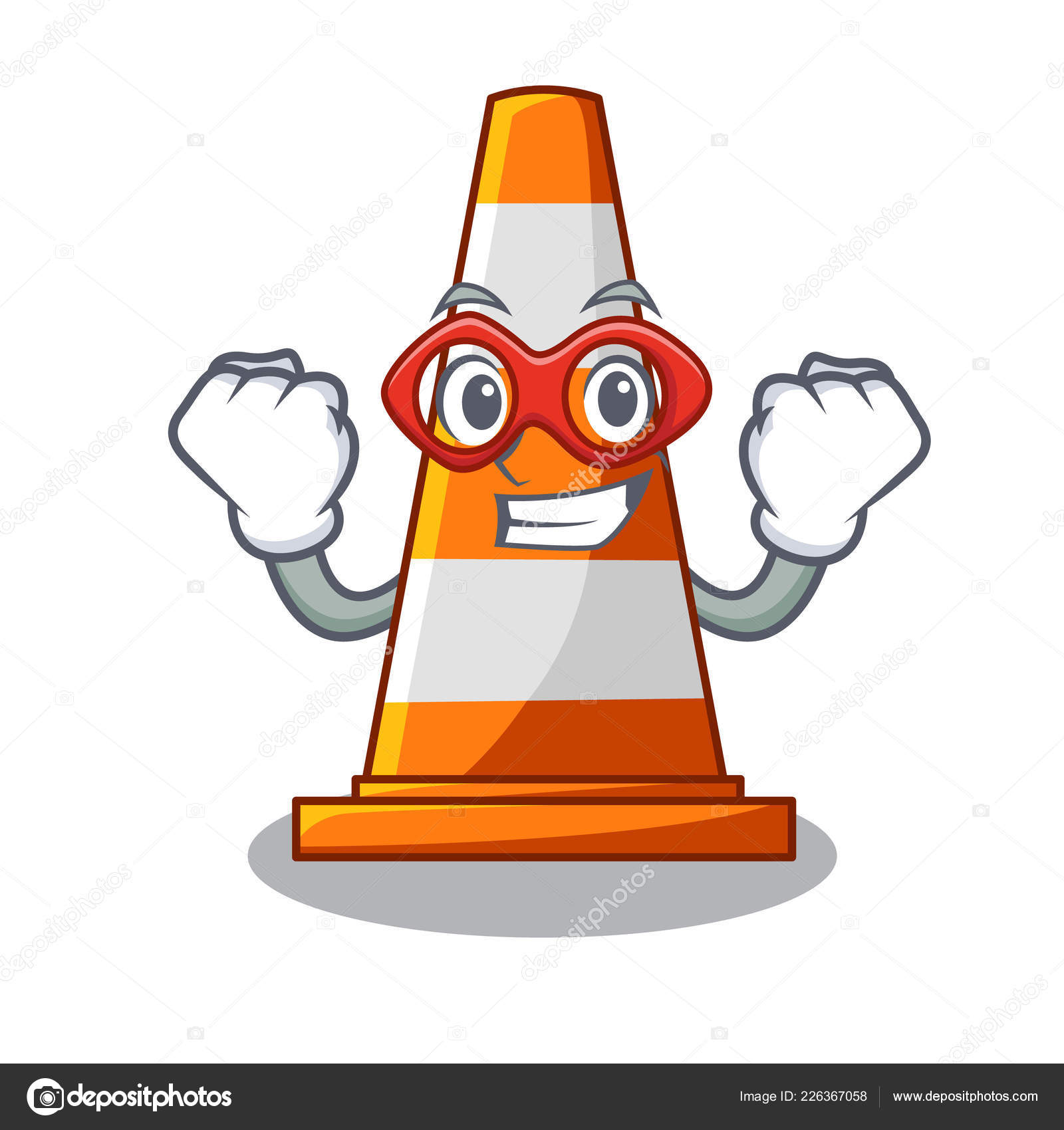 Traffic Cone Cartoon