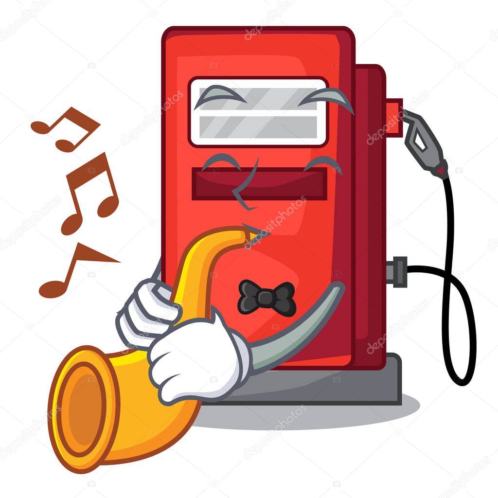 Con trompeta bombas de gosolina en miniatura en forma de dibujos ...