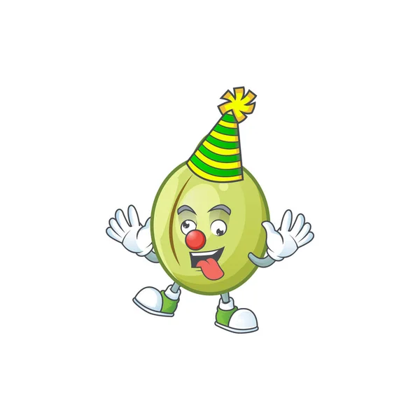 Payaso gubinge fresco personaje de dibujos animados estilo mascota. 2024