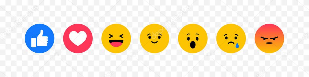 Facebook emoticons Vector Art Stock Images | Depositphotos