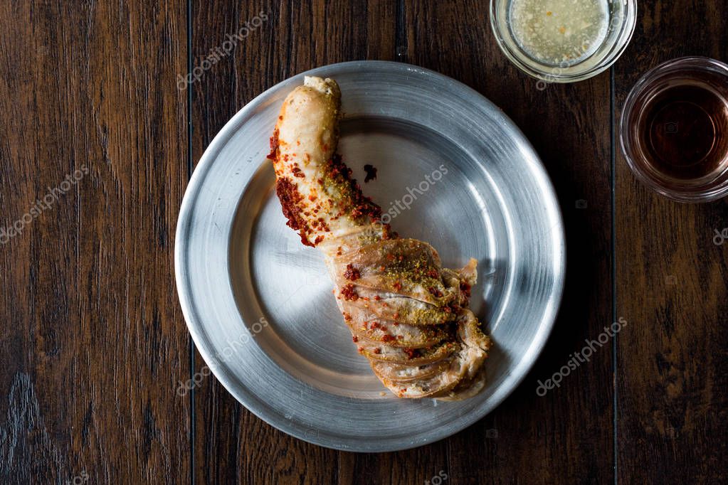 Comida turca Arroz relleno Tripe Sirdan Dolma / Shirdan de Adana Offal ...