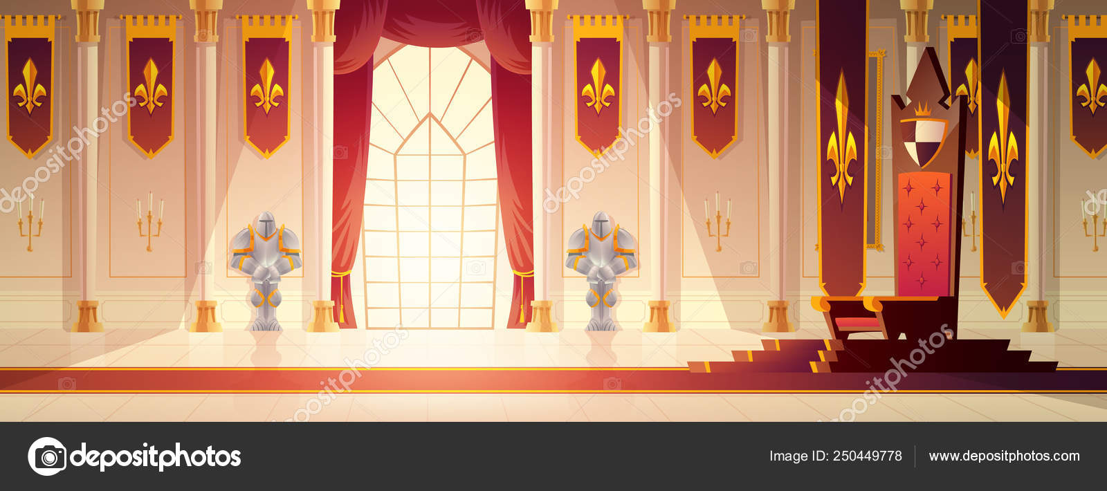 Historical museum exposition hall cartoon vector — Stock Vector ...