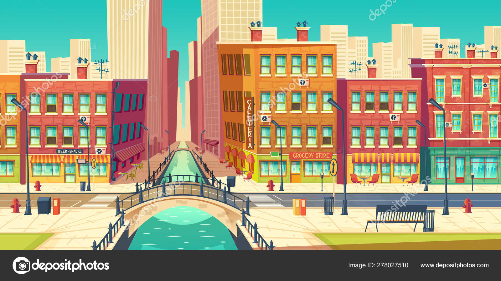 Comic Book City Street